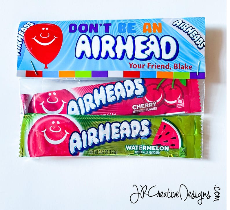 Airheads Valentine’s Day Cards Printable Airheads Valentine’s Day Bag ...