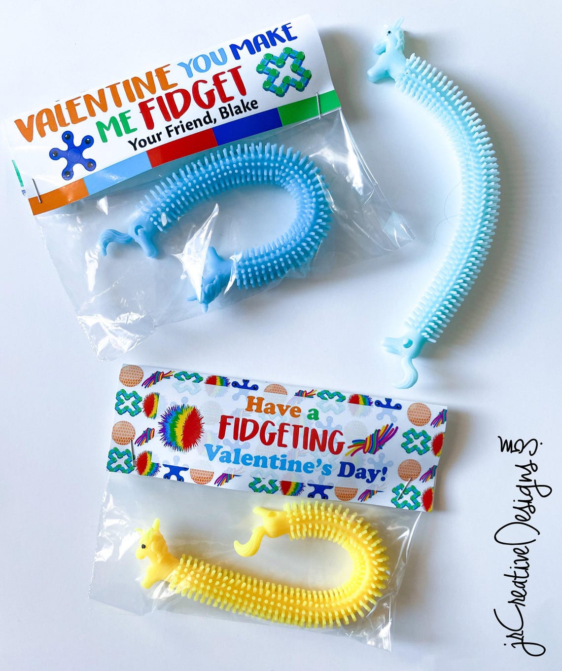 Fidgets Valentine’s Day Cards Printable Fidgets Valentine’s Day Bag ...