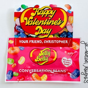 Kids Valentine's Cards Printable Jelly Belly Valentine Cards for Kids ...