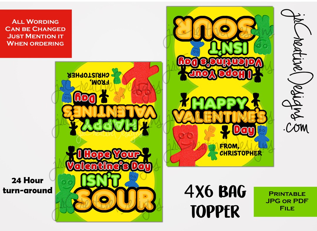 Sour Patch Kids Valentine's Cards Valentine's Sour Patch Kids ...