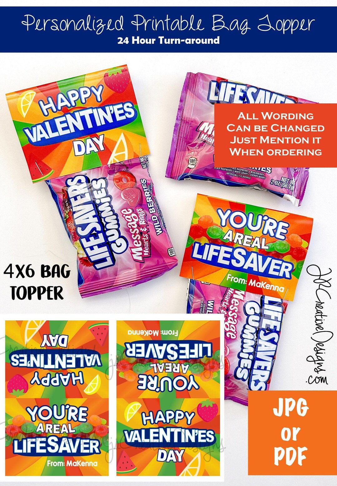 School Valentine's Printable Lifesavers Gummies Valentine's Cards Life ...