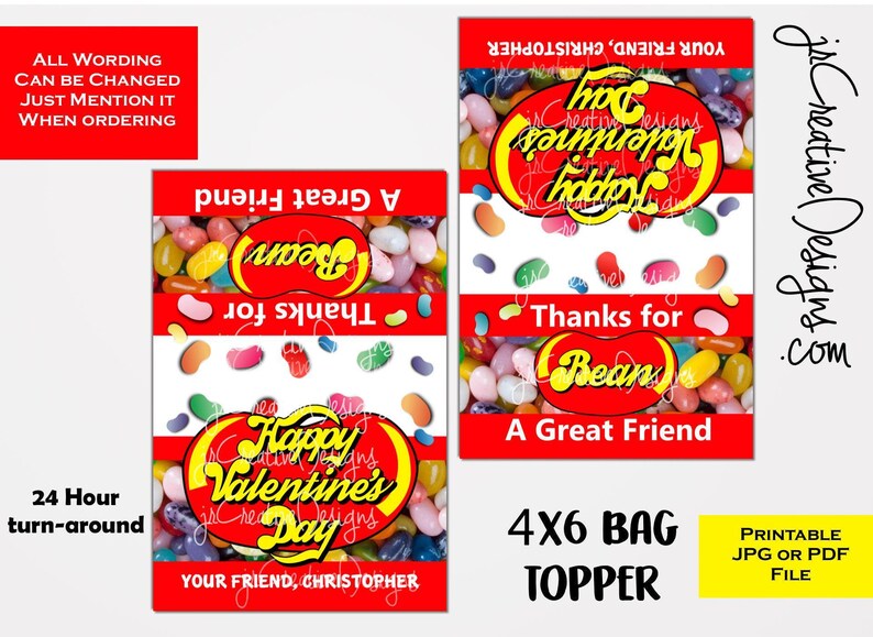 Jelly Belly Valentine Printable Cards Jelly Bellys Valentine’s Day Bag ...