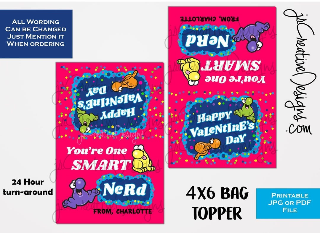 Nerd Cluster Valentines Cards Nerd Clusters Valentine Card Printable ...