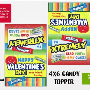 Airheads Valentines Day Cards Printable Airheads Valentines Day Bag ...