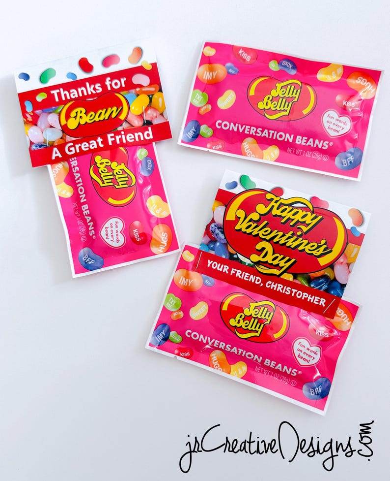 Jelly Belly Valentine Printable Cards Jelly Bellys Valentine’s Day Bag ...