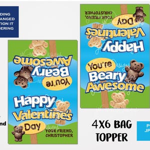Teddy Grahams Valentine Printable Cards Teddy Grahams Valentines Day ...