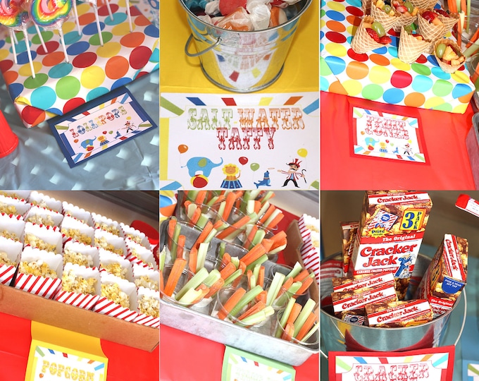 Carnival Prize Table Sign, Carnival Party Prizes Sign, Circus, Birthday ...