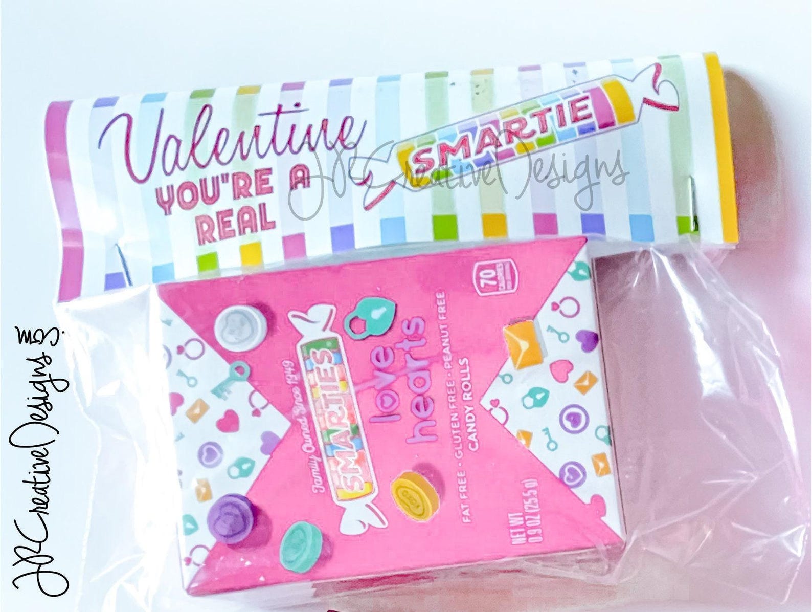 Smarties Valentine Card Printable Valentine Cards Smarties Candy ...