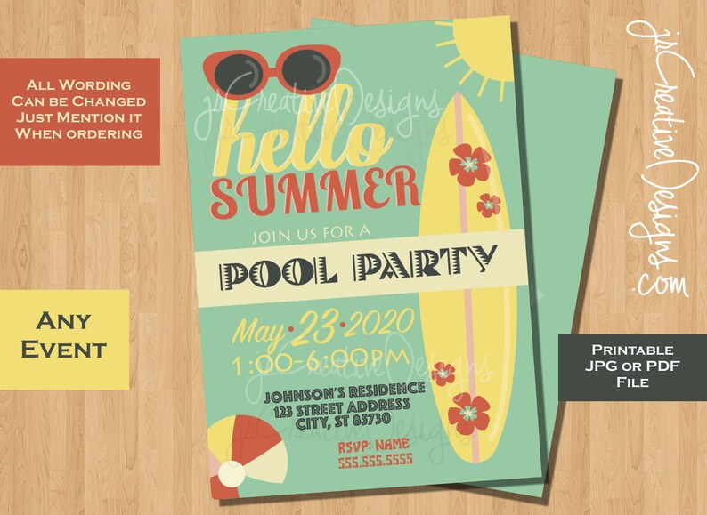 End of School Year Party Invitation Last Day of School Party | Etsy