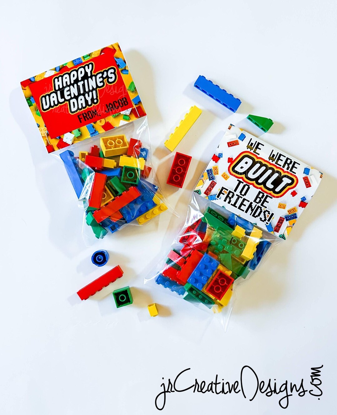 Lego Valentine's Day Cards for Kids Valentine's Bricks Valentines Kids ...
