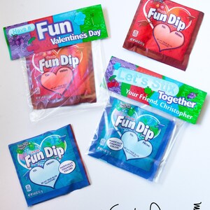 Fun Dip Valentine Card Printable Fun Dip Valentine Printable Card Kid ...