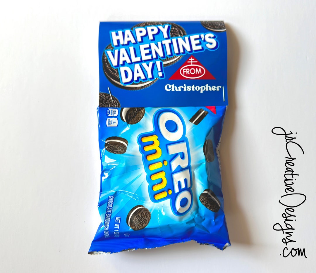 Oreo Valentines Printable Oreo Cookies Valentine's Card School Download ...