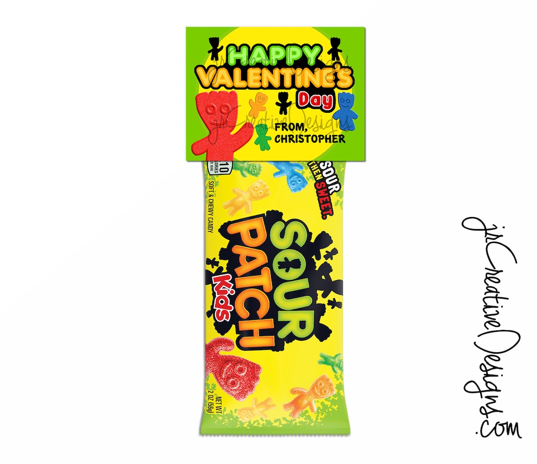 Sour Patch Kids Valentine Card Printable Sour Patch Kids Valentine ...