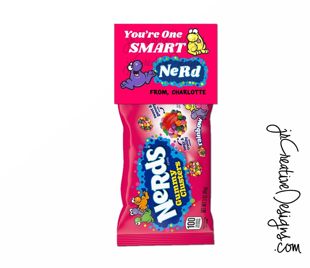 Kids Valentine's Cards Nerd Clusters Valentine Cards for Kids Valentine ...