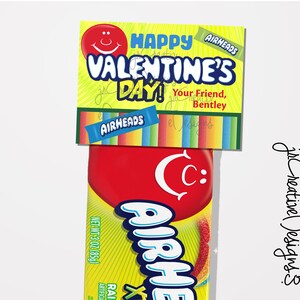 Kids Valentine's Cards Airheads Valentine Cards for Kids Valentine's ...