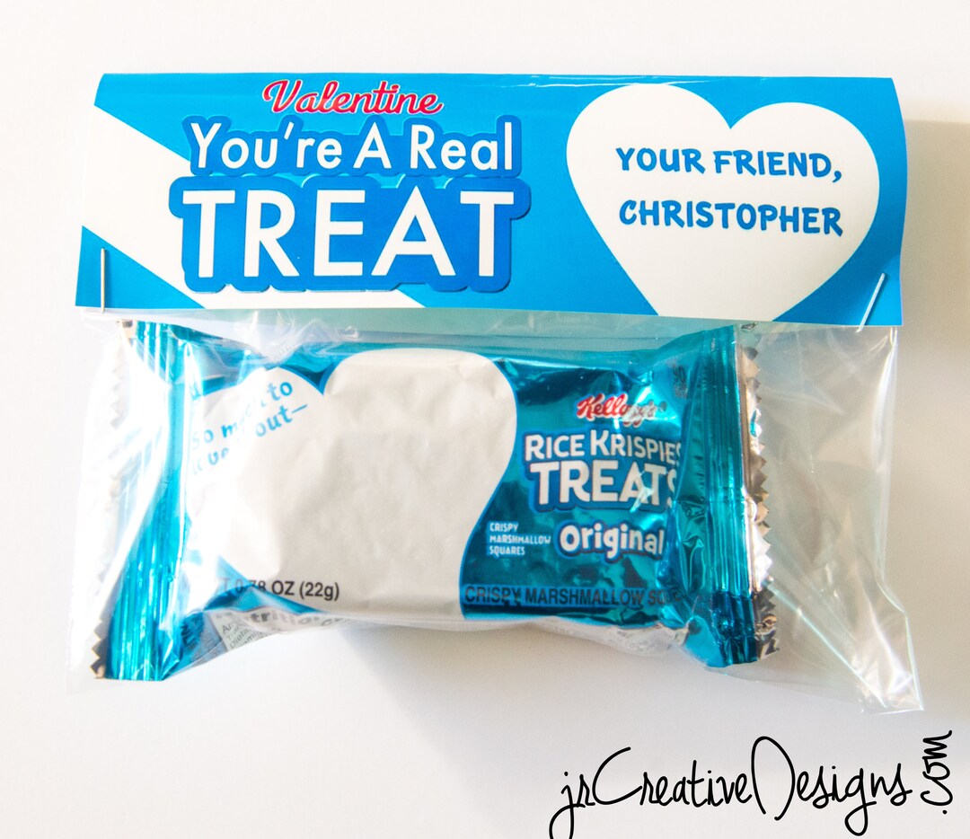 Rice Krispy Bars Valentine Card Printable Valentine Cards Rice Krispies ...
