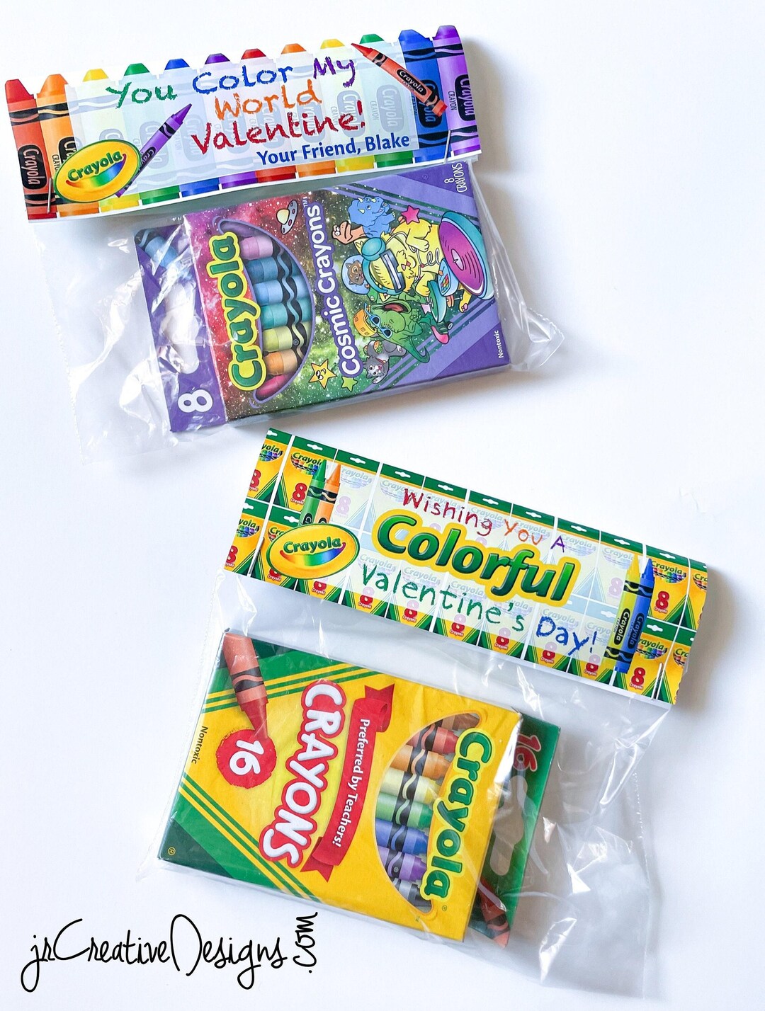 Crayon Valentine Card Printable Crayola Valentine Sticker Colors ...