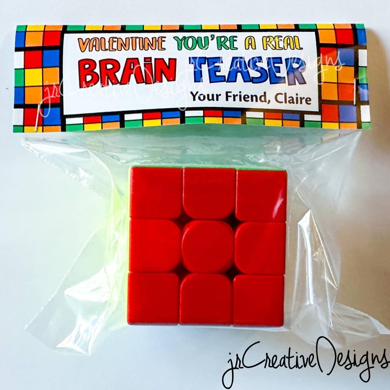 Rubiks Cube Valentine - Etsy