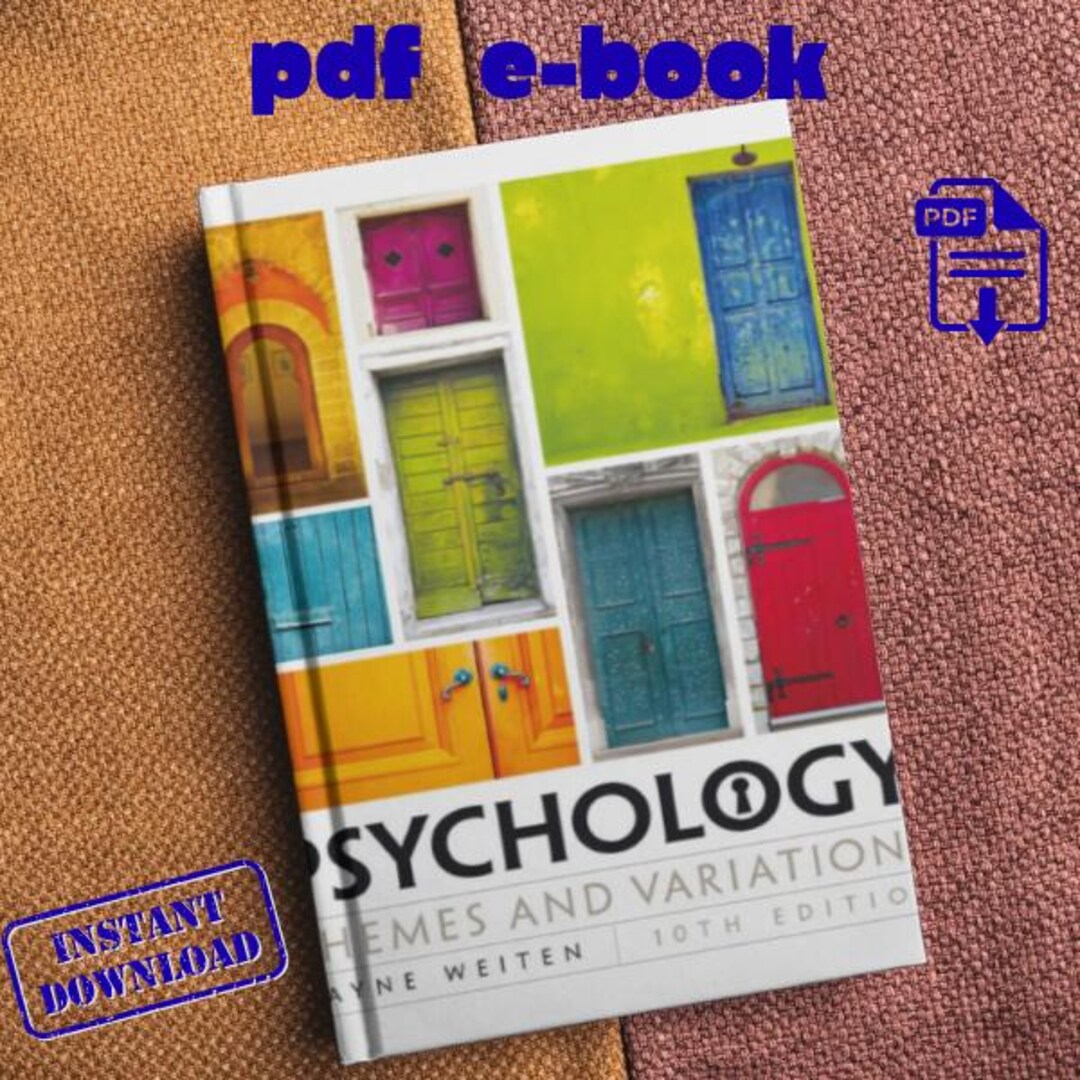 Psychology Themes and Variations 10th Edition | INSTANT Download PDF - Etsy