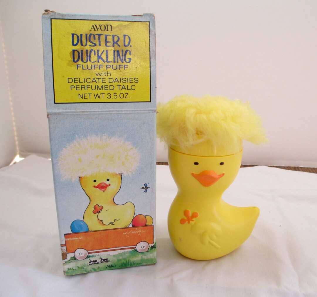 Avon Vintage Duster D. Duckling Fluff Puff With Talc Powder in Original ...