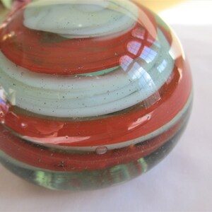 Vintage Paperweight Marble Swirl Paperweight With Pontil Hand Blown ...
