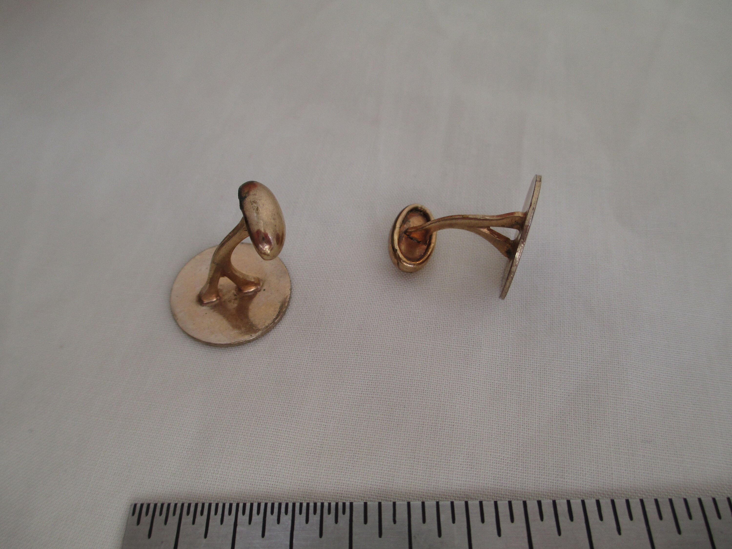 Brotherhood of Locomotive Engineers Enamel Cufflinks RARE Antique Bean ...