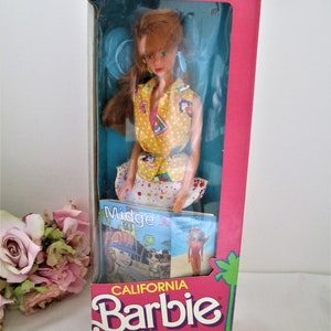 Barbie Doll 1987 California Barbie Doll Midge 4442 in Original Box Mattel 2003 Vintage - Etsy
