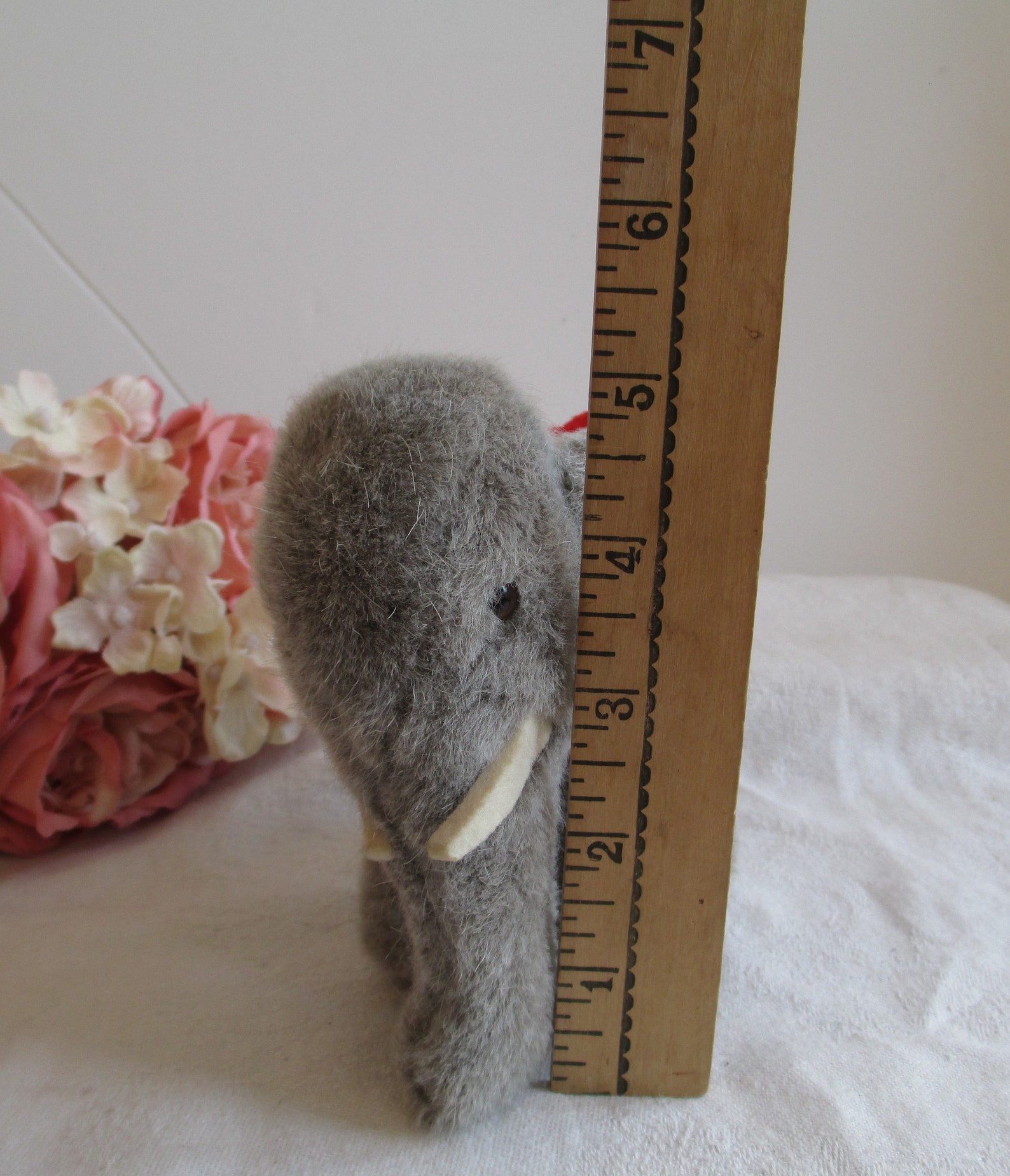 Vintage Steiff Elephant Ear Button Tag Mohair Adorable | Etsy