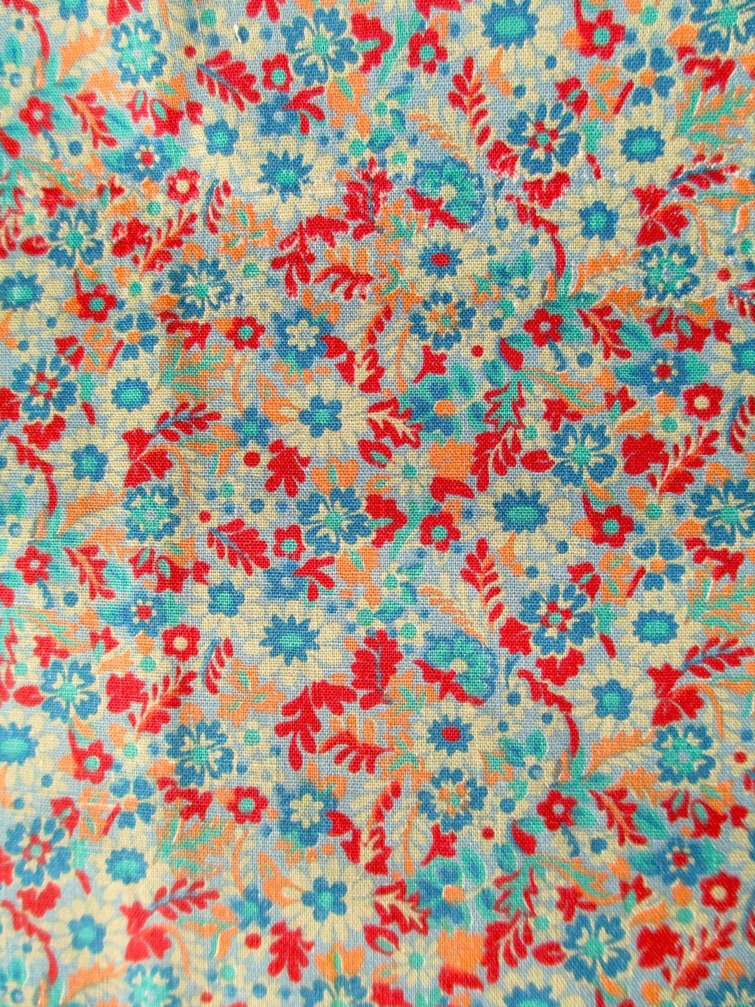 Fabric Vintage Stunning Floral Cranston Print Works Priced/sold in Half ...