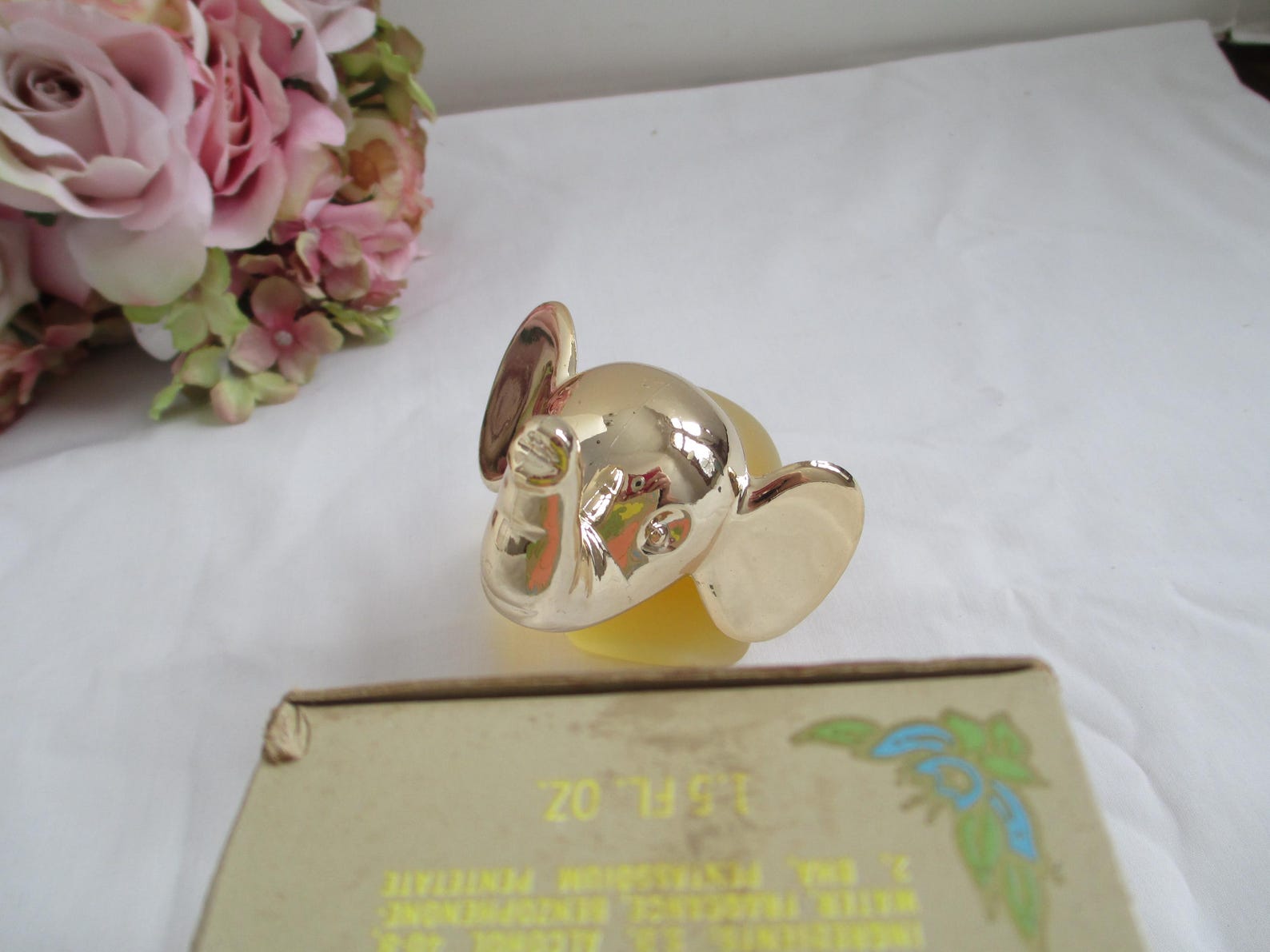 Avon Good Luck Elephant Patchwork Cologne Full Perfume Cologne Decanter ...