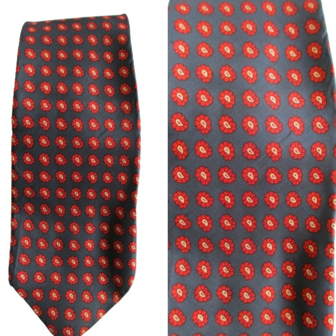 Vintage Necktie 1950's Beau Brummell Small Paisley Design Tie Necktie ...