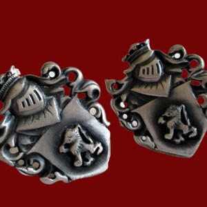 Vintage Swank RARE Royale Designer Collection Knight, Lion and Shield ...