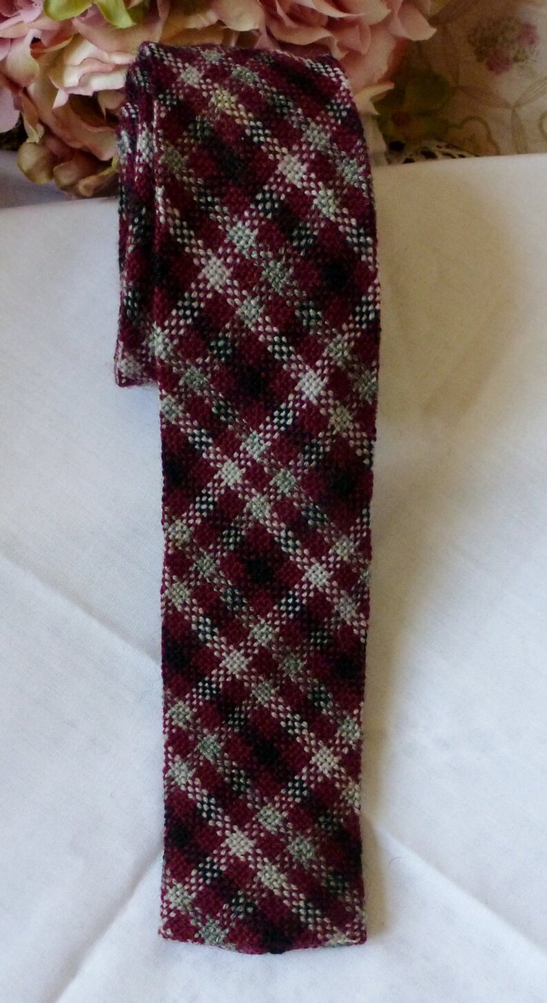 Mens Vintage Necktie 30s Vintage MOD Neck Tie Apache Hand Loomed Woven ...
