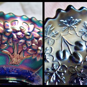 Antique Fenton Carnival Glass Cherry Chain and Orange Tree | Etsy