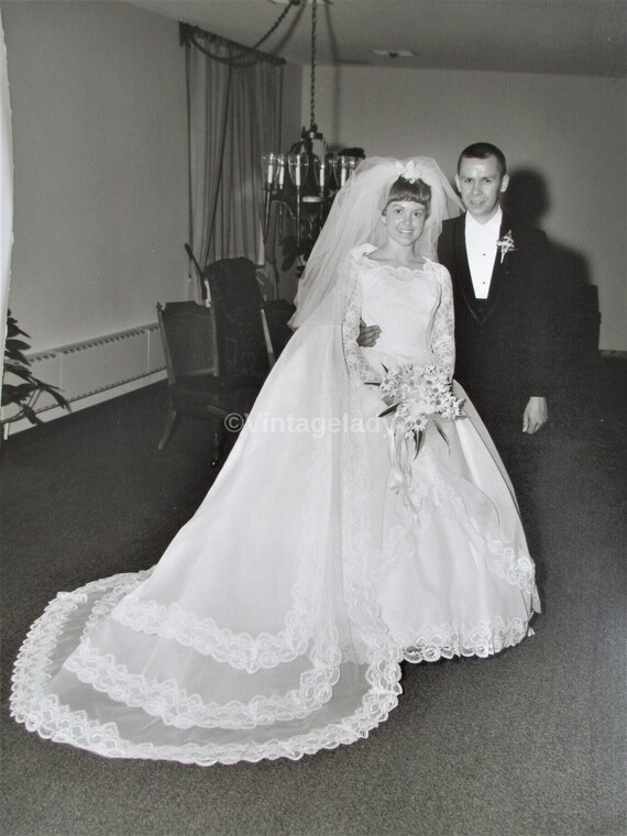 Vintage Photo 1966 Bride and Groom Archive of PHOTOGRAPHER One | Etsy