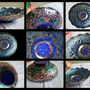 Antique Fenton Carnival Glass Cherry Chain and Orange Tree | Etsy