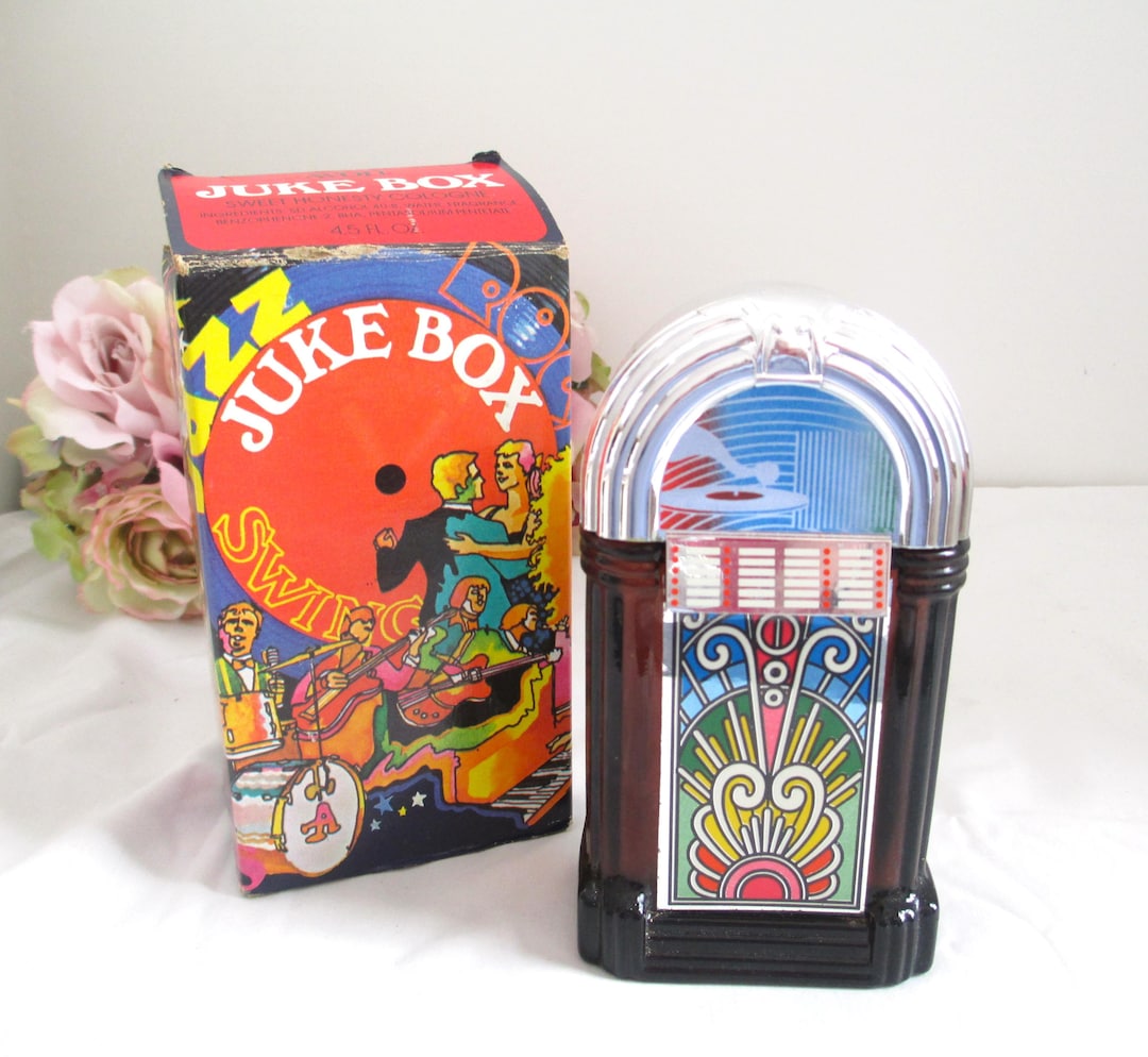 Avon Vintage Jukebox Sweet Honesty Cologne Glass Bottle Full and ...