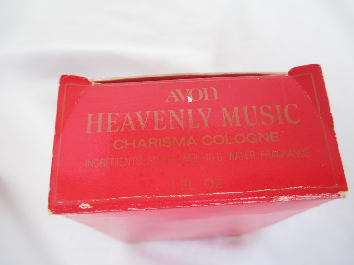 Avon 1970 Avon Heavenly Music Harp With Charisma Cologne With Original ...