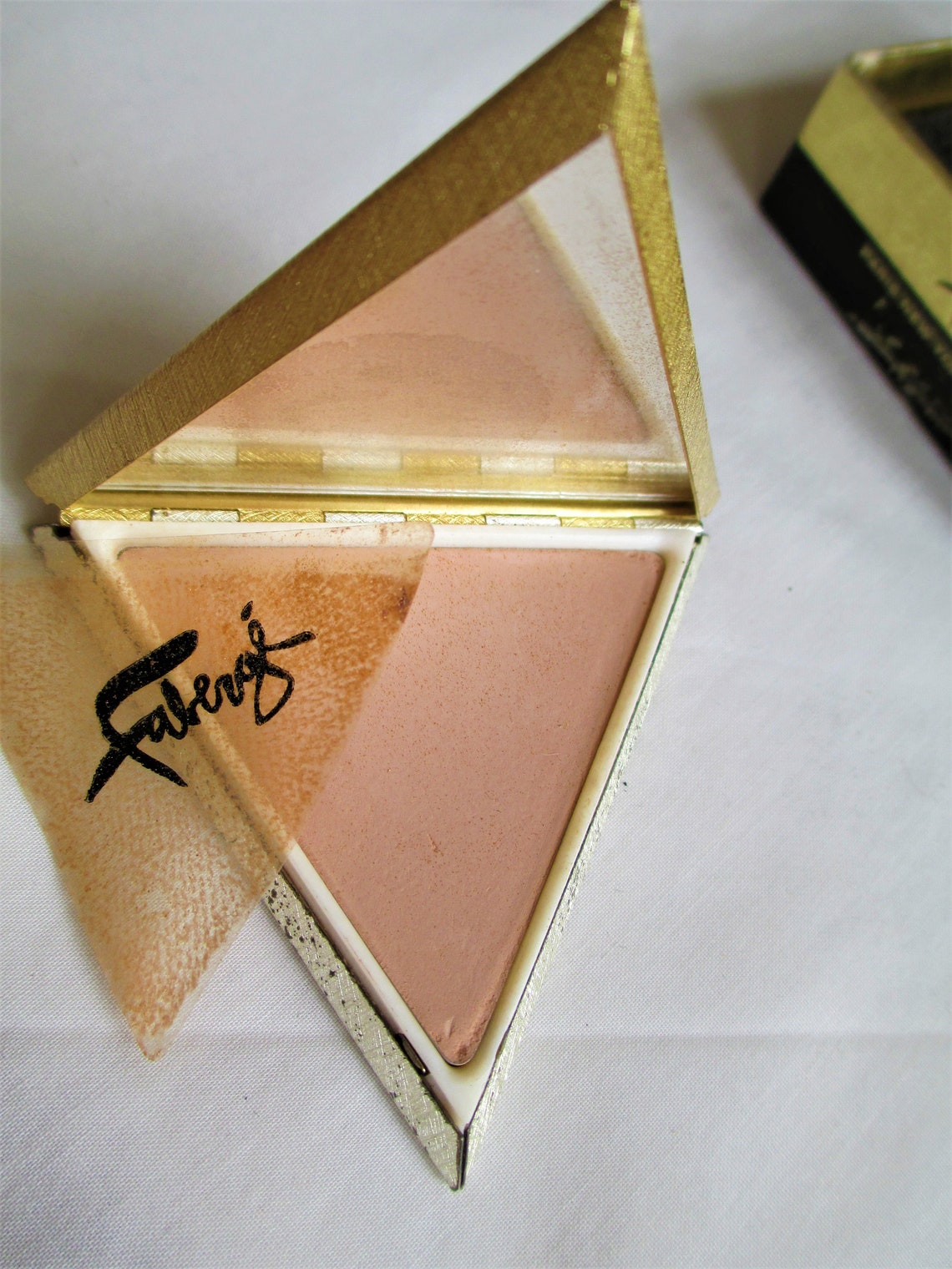 Vintage Compact Art Nouveau Faberge Compact Triangular Shape - Etsy