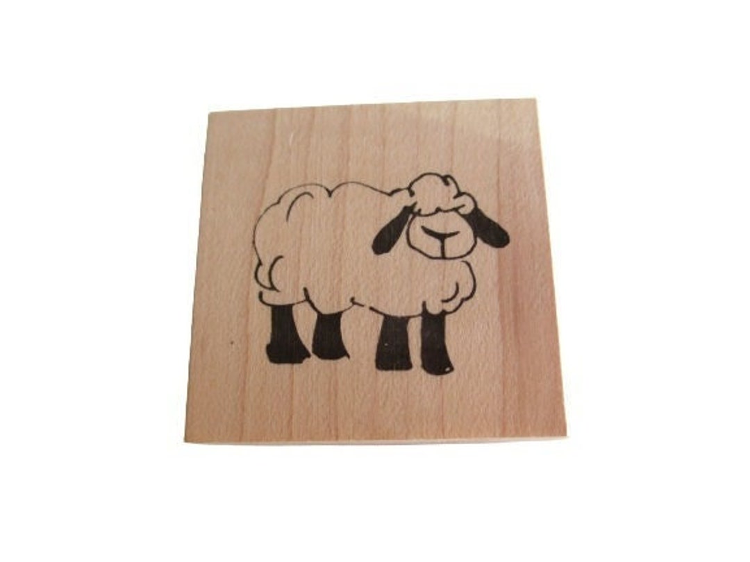 Sheep Rubber Stamp Judith Rubber Stamp Decorative Wood Mount Rubber ...