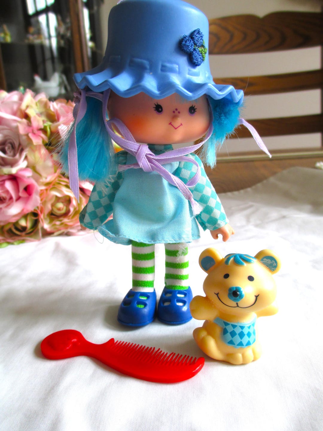 Vintage Blueberry Muffin Strawberry Shortcake Doll With Hat, Cheesecake ...