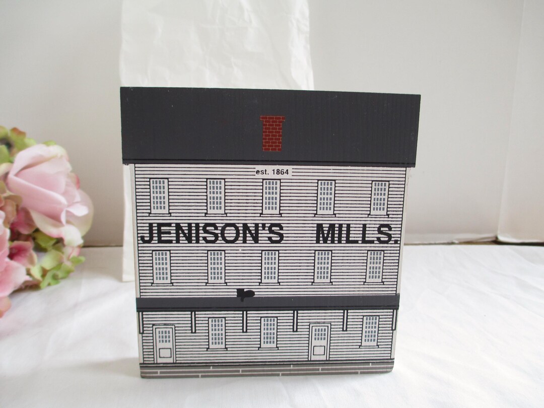 The Cat's Meow Village Jenison's Mills Michigan 1898 Retired Wooden ...