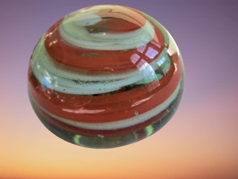 Vintage Paperweight Marble Swirl Paperweight With Pontil Hand - Etsy