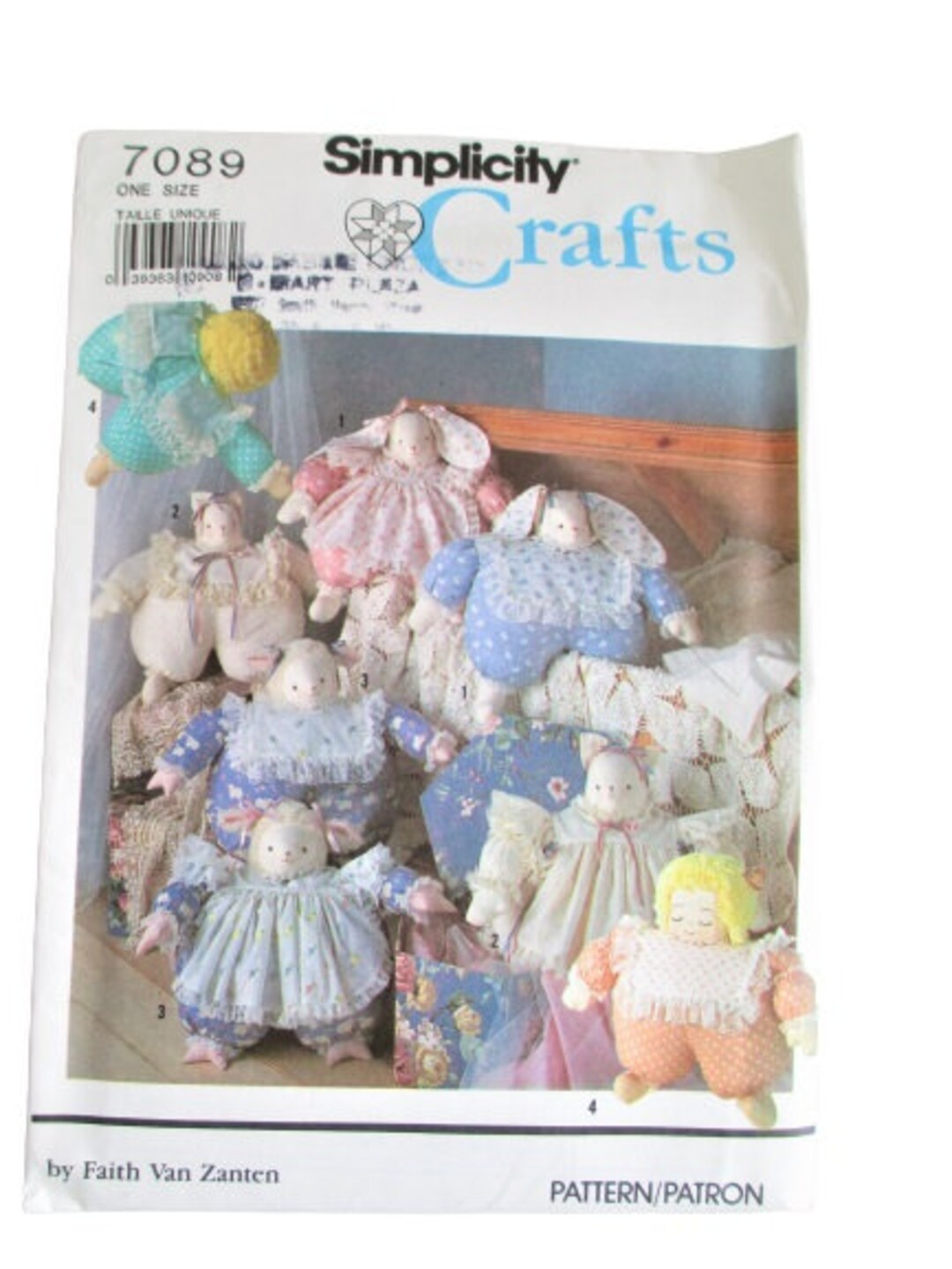Sewing Pattern Vintage 1990s Simplicity UNCUT 7089 Stuffed Toys – Fat ...