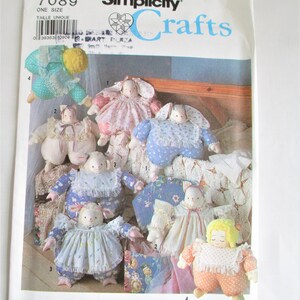 Sewing Pattern Vintage 1990s Simplicity UNCUT 7089 Stuffed Toys – Fat ...