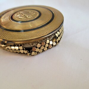 Vintage Compact Evans Mesh Powder and Rouge Compact Art Deco Vanity - Etsy