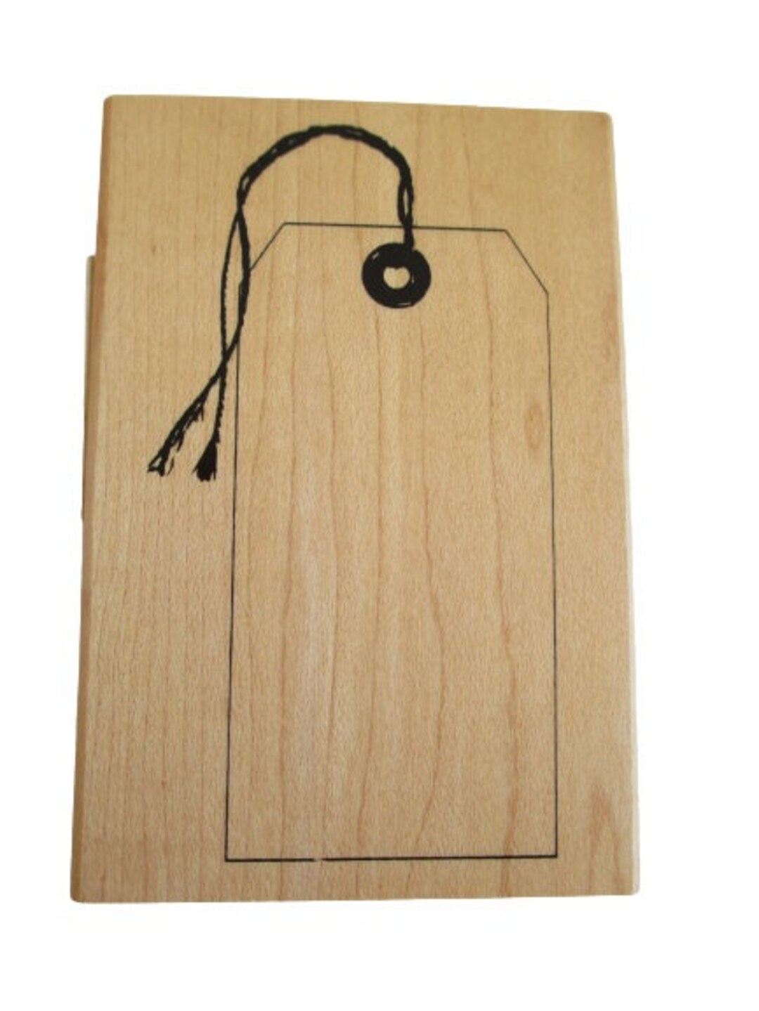 Hang Tag Outline 92291 Large Rubber Stamp Inkadinkado Wood Mounted ...