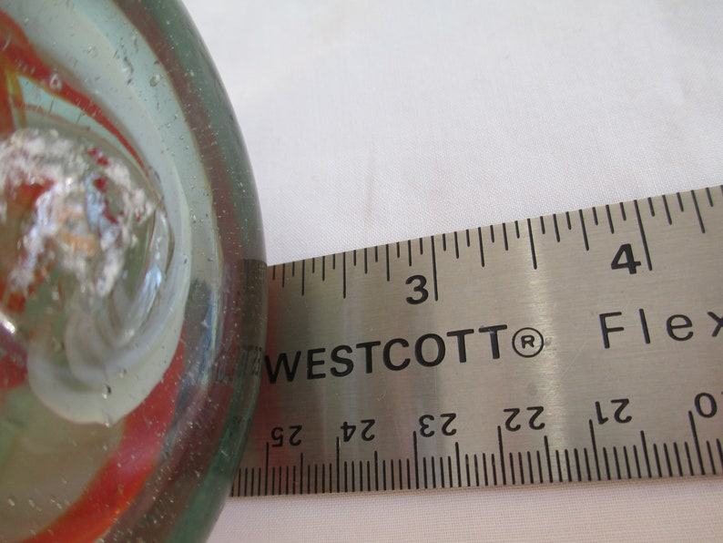 Vintage Paperweight Marble Swirl Paperweight With Pontil Hand - Etsy