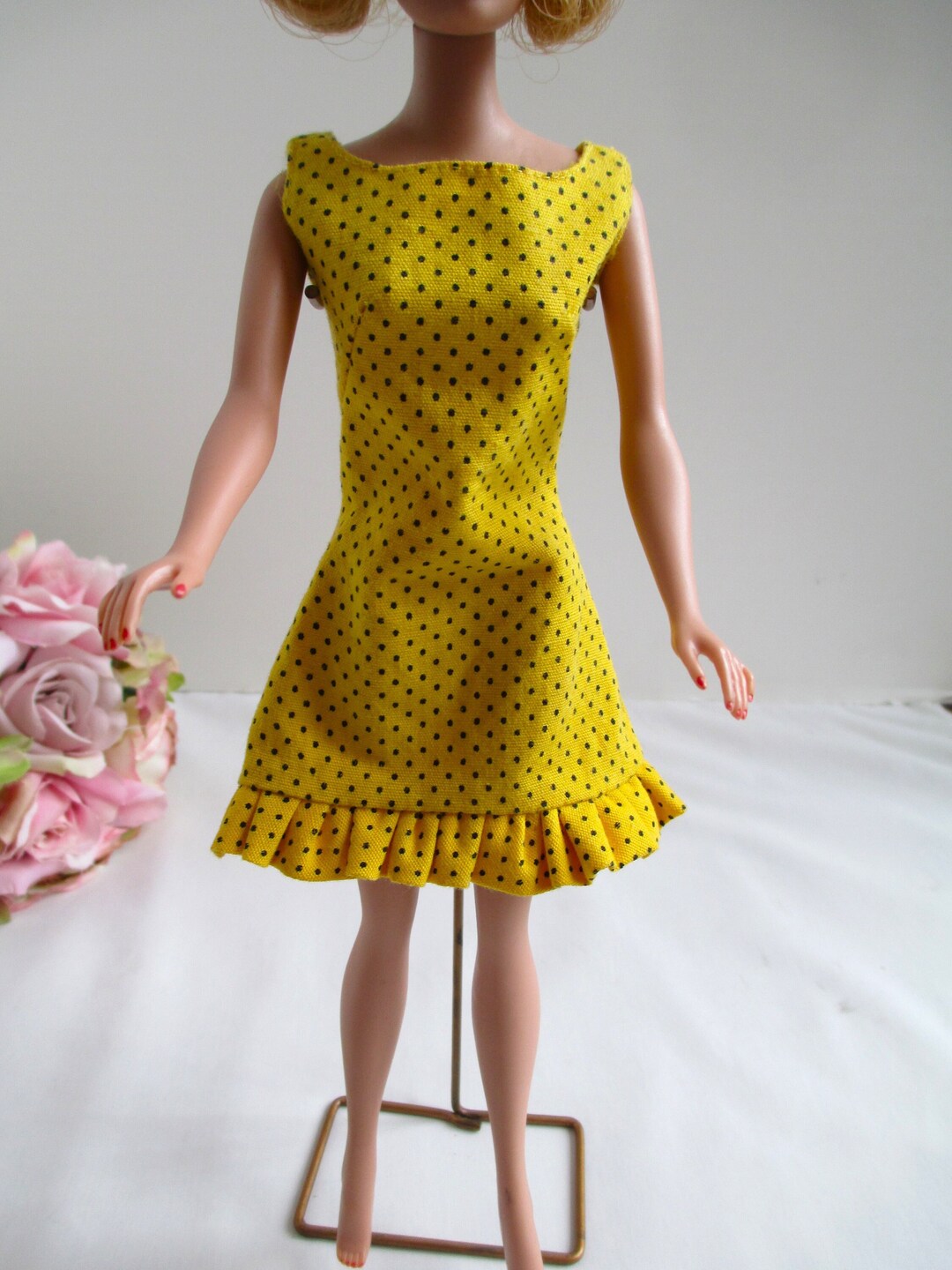 Barbie Doll Vintage Barbie Sun Shiner PAK Yellow W/ Black Polka Dots ...