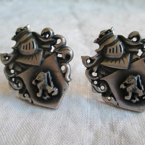 Vintage Swank RARE Royale Designer Collection Knight, Lion and Shield ...